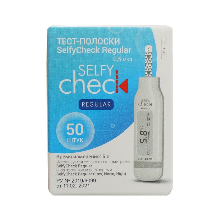 Тест-полоски SelfyCheck Regular №50 › Купить оптом и в розницу › Цена ...